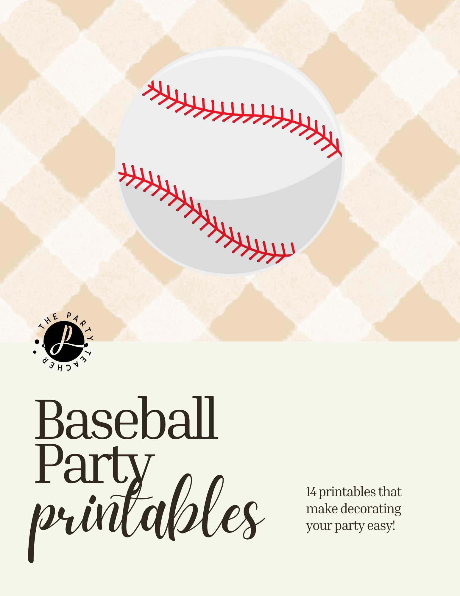 Baseball Birthday Party Printables INSTANT DOWNLOAD – The Party Teacher
