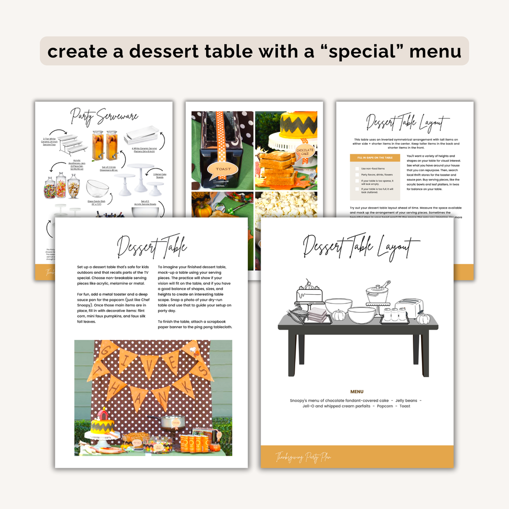 Thanksgiving Party Plan INSTANT DOWNLOAD – The Party Teacher