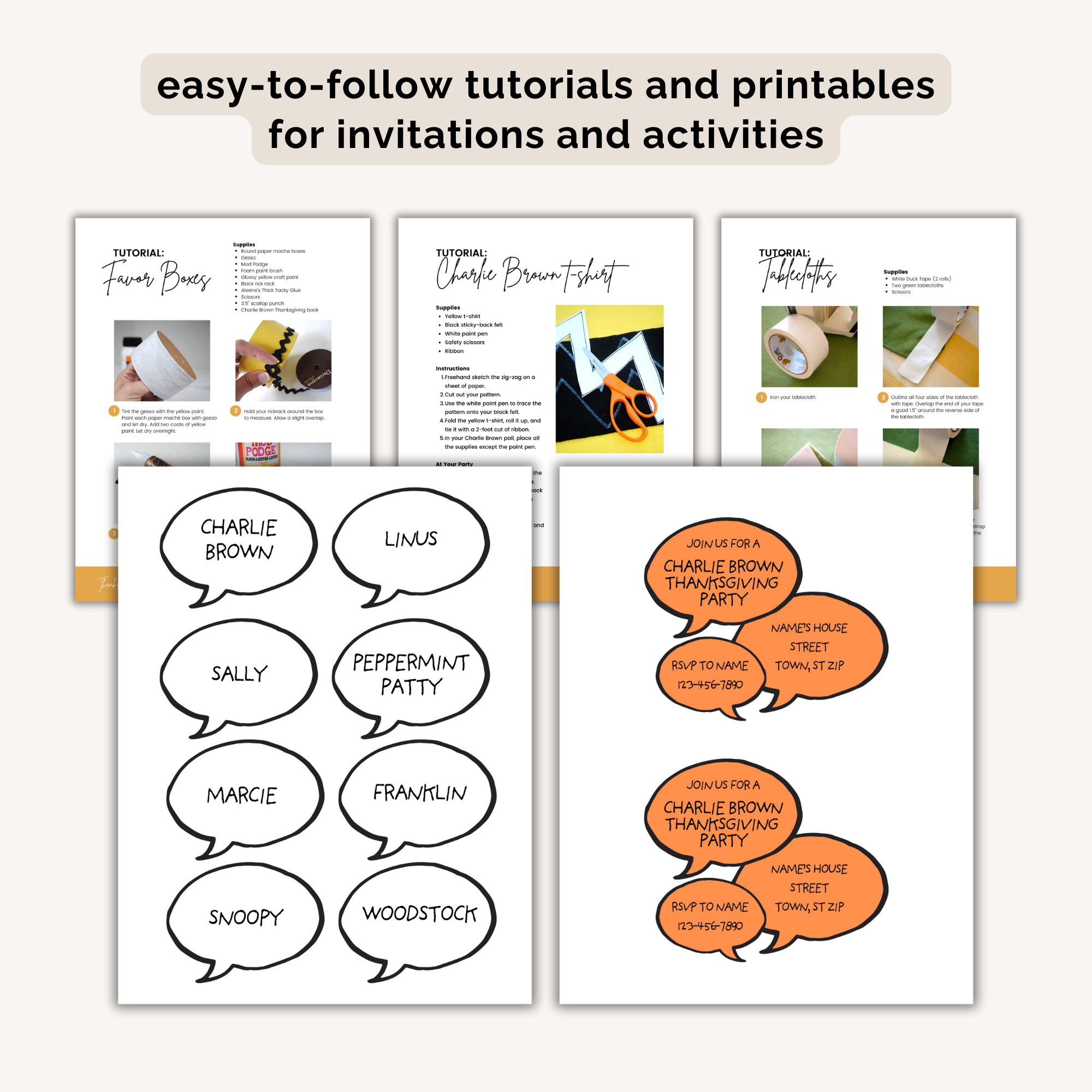 Thanksgiving Party Plan INSTANT DOWNLOAD – The Party Teacher