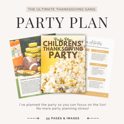 Thanksgiving Party Plan INSTANT DOWNLOAD – The Party Teacher