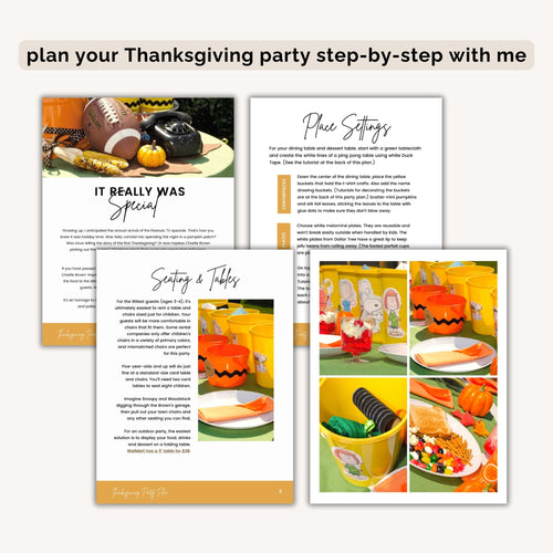 Thanksgiving Party Plan INSTANT DOWNLOAD – The Party Teacher