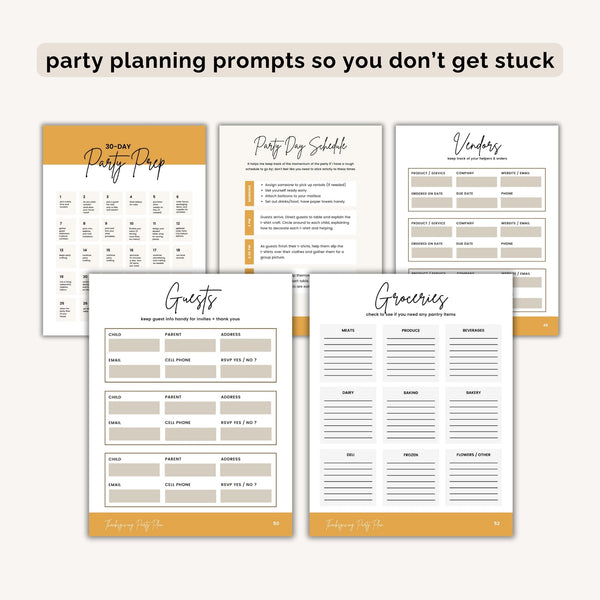 Thanksgiving Party Plan INSTANT DOWNLOAD – The Party Teacher