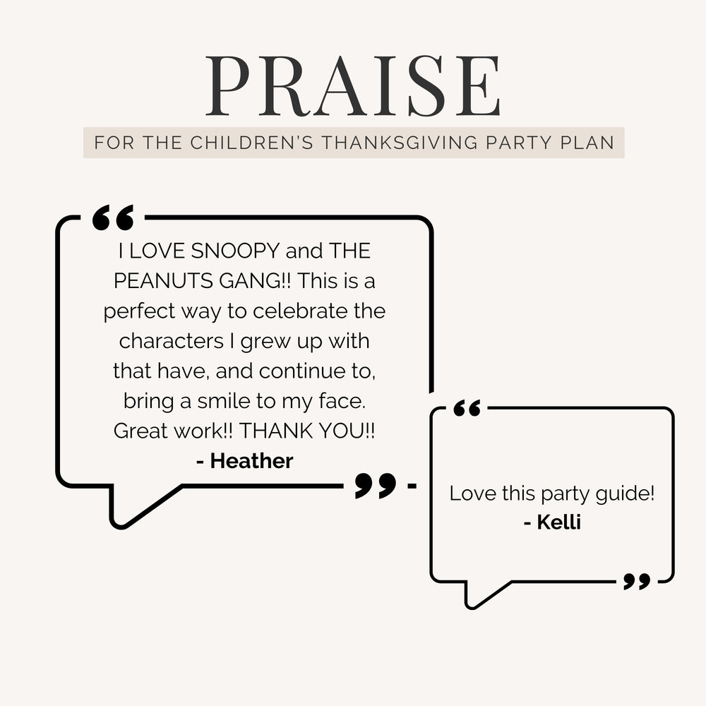 Thanksgiving Party Plan INSTANT DOWNLOAD – The Party Teacher