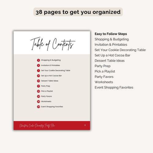 Christmas Cookie Decorating Party Planner INSTANT DOWNLOAD – The Party ...