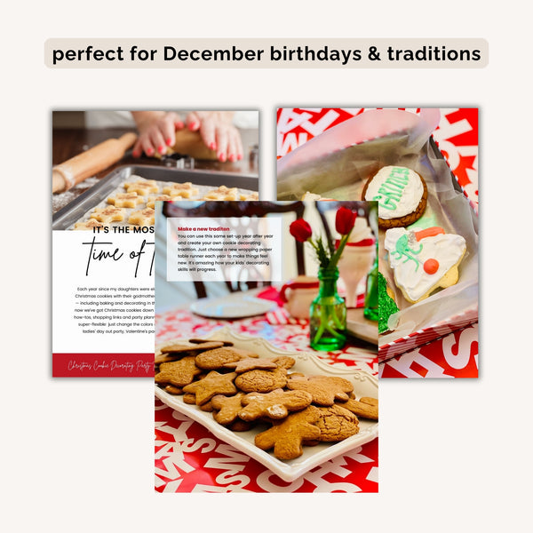 Christmas Cookie Decorating Party Planner INSTANT DOWNLOAD – The Party ...
