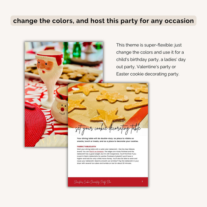 Christmas Cookie Decorating Party Planner INSTANT DOWNLOAD – The Party ...