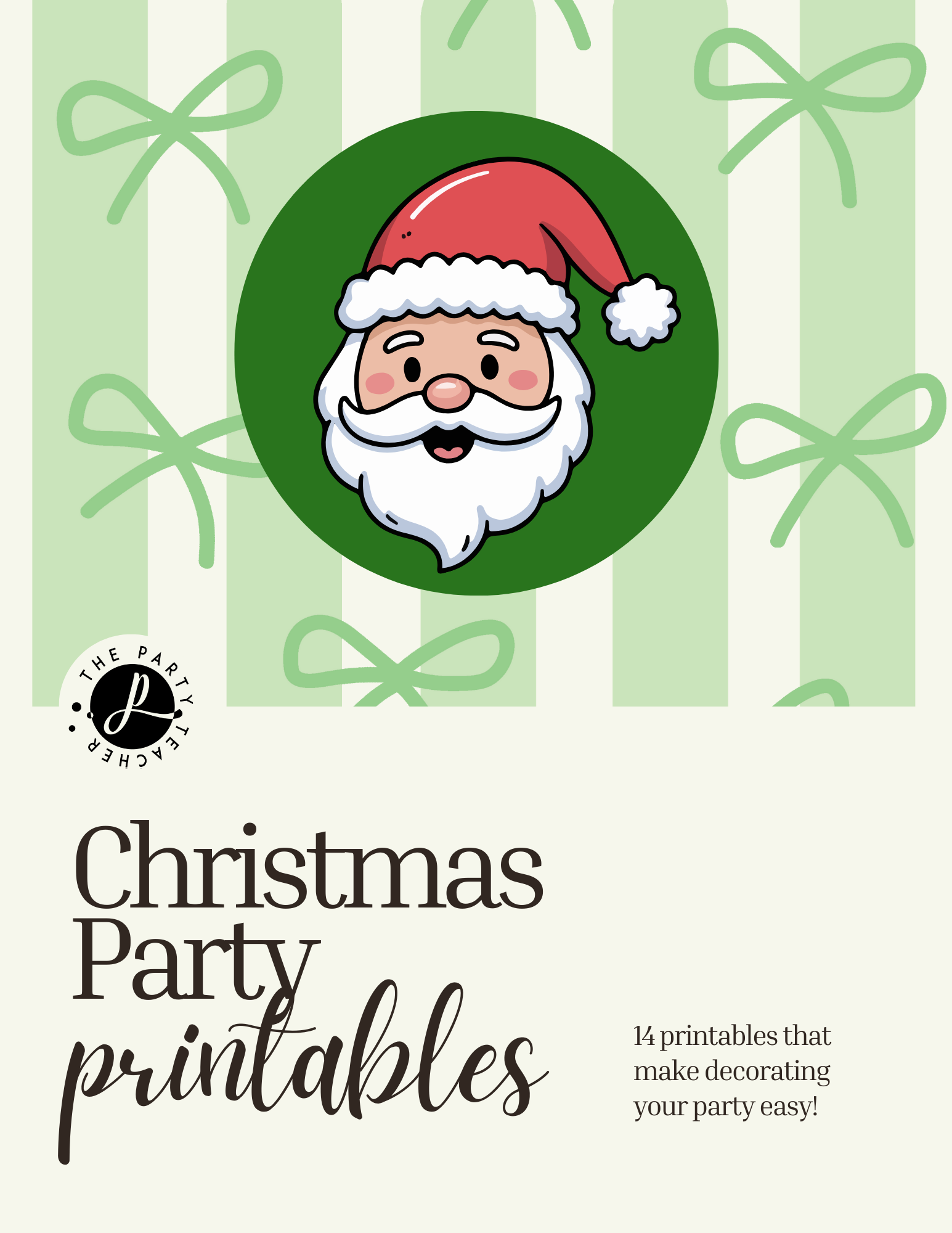 Christmas Party Printables INSTANT DOWNLOAD – The Party Teacher