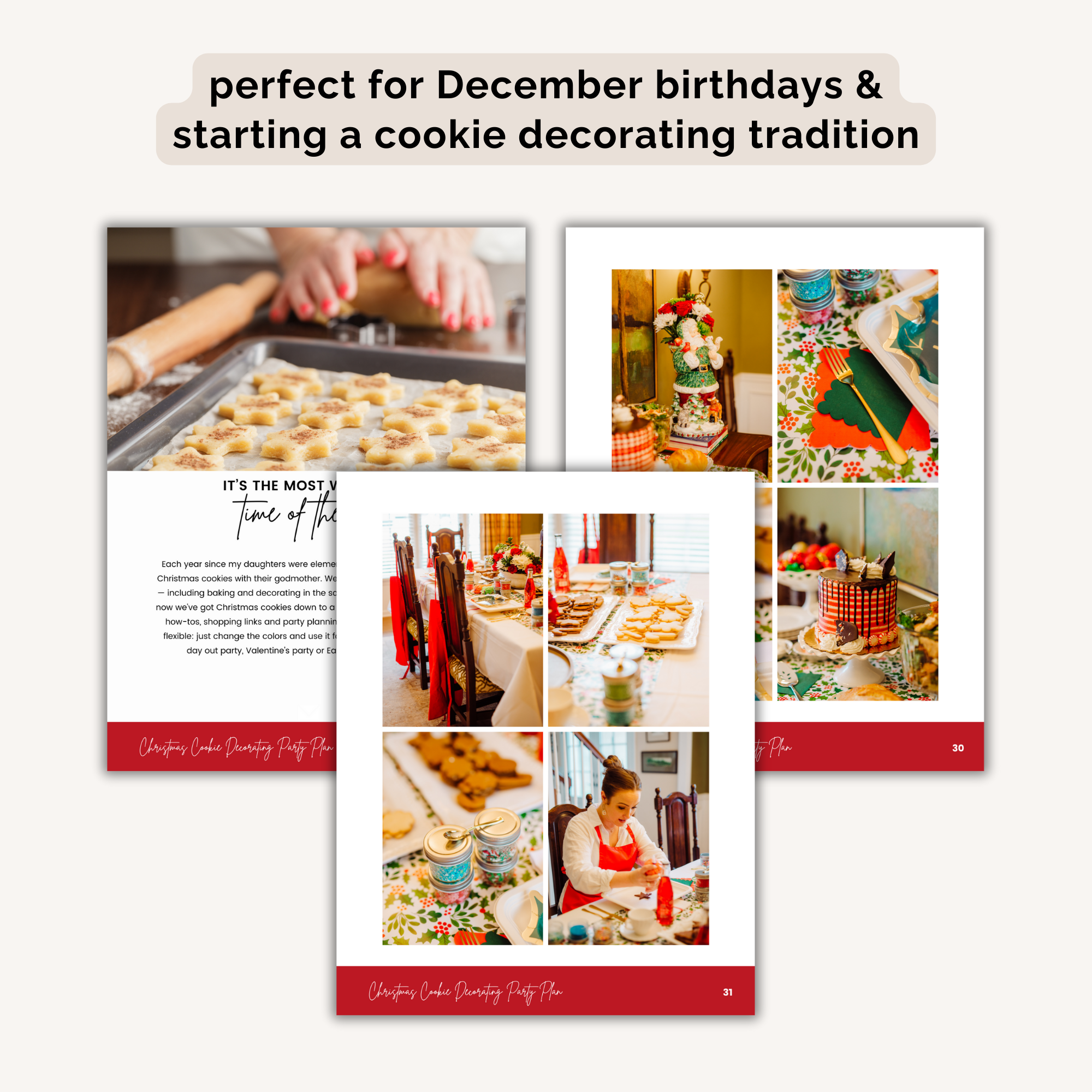 Christmas Cookie Decorating Party Plan INSTANT DOWNLOAD – The Party Teacher