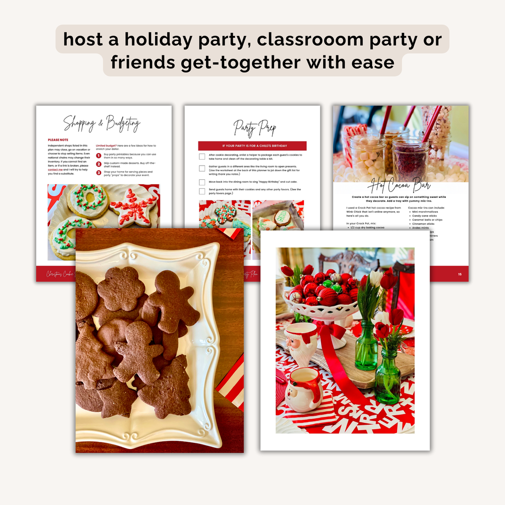 Christmas Cookie Decorating Party Plan INSTANT DOWNLOAD – The Party Teacher