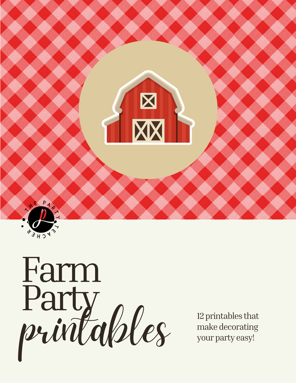 Farm Birthday Party Printables INSTANT DOWNLOAD – The Party Teacher