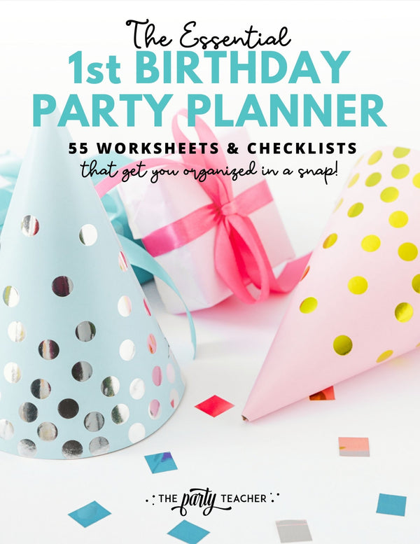 First Birthday Party Planner INSTANT DOWNLOAD - The Party Teacher