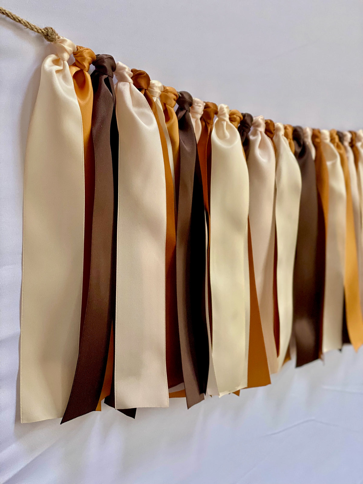 Neutral Ribbon Bunting - FREE Shipping - The Party Teacher