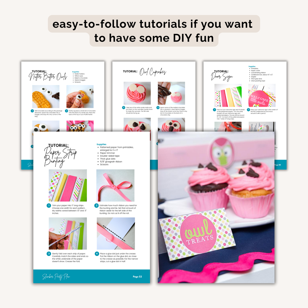 Slumber Birthday Party Plan INSTANT DOWNLOAD – The Party Teacher