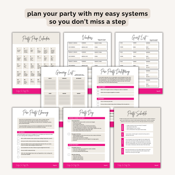 Vintage Tea Party Birthday Plan INSTANT DOWNLOAD – The Party Teacher