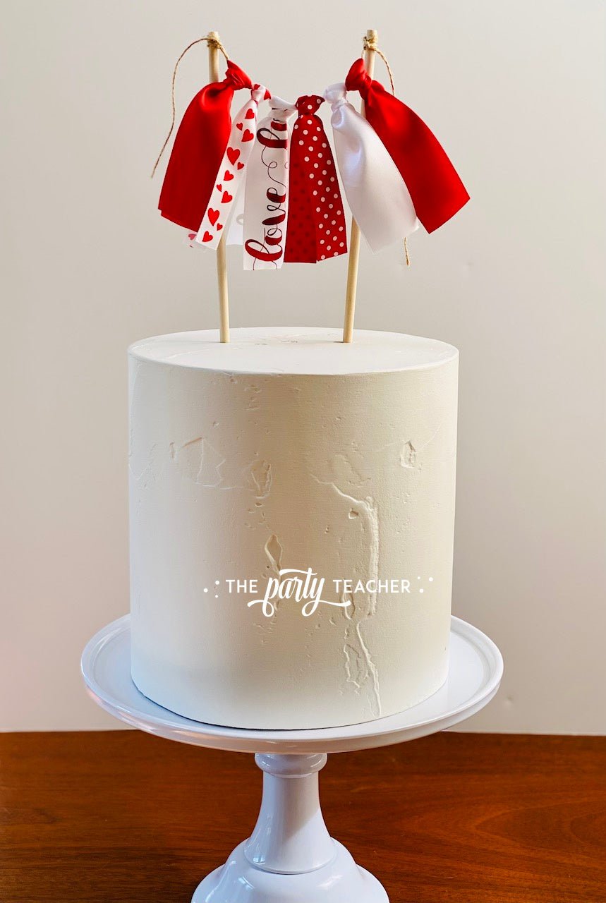 Love Ribbon Cake Topper - The Party Teacher
