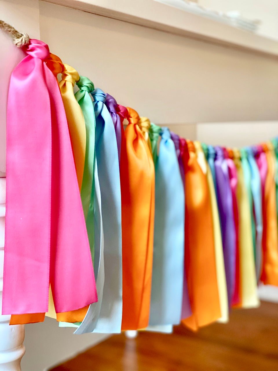 Pastel Rainbow Ribbon Bunting – The Party Teacher