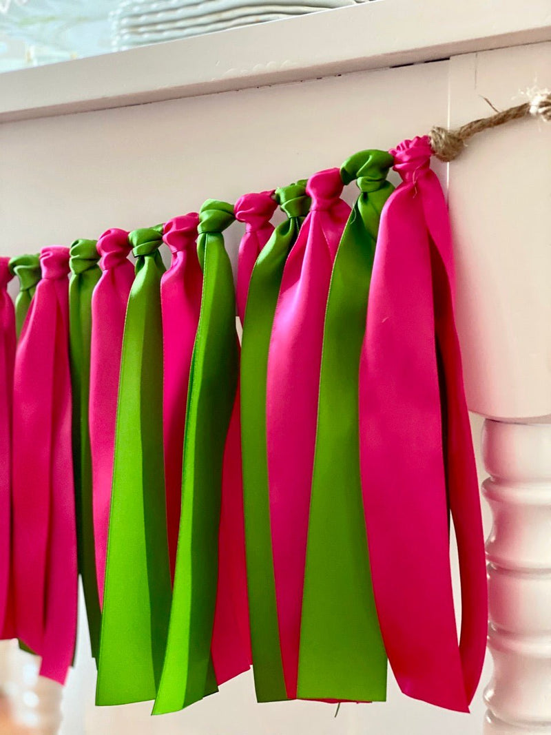Preppy Ribbon Bunting - FREE Shipping - The Party Teacher