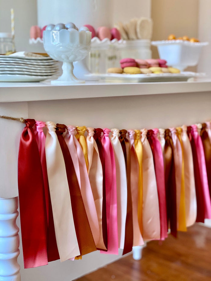 Rose Boho Ribbon Bunting – The Party Teacher