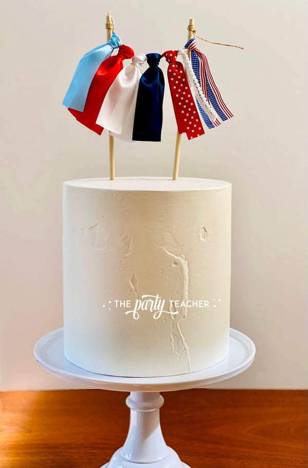 USA Ribbon Cake Topper – The Party Teacher