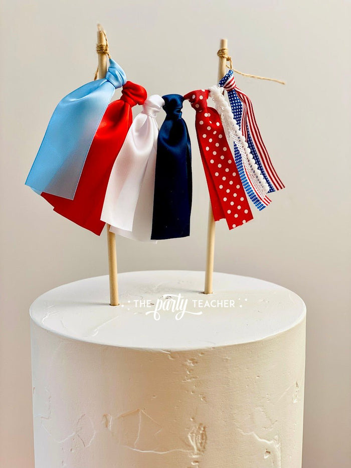 USA Ribbon Cake Topper – The Party Teacher